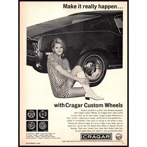 Cragar | Art | 968 Cragar Custom Mag Wheels Vintage Print Ad Mustang ...